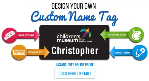 Chalkboard Name Tags - Dry Erase Badges - Printable With Logo